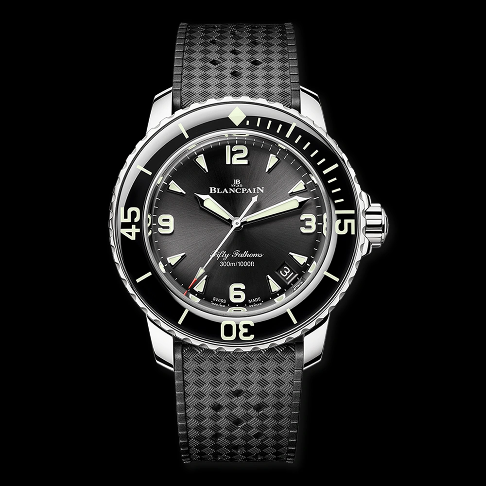 The Iconic Fifty Fathoms Now in Polished Steel