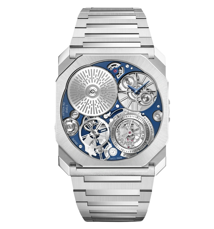 Bvlgari Octo Finissimo Ultra Tourbillon Platinum Cortina Watch Bvlgari Octo Finissimo Ultra Tourbillon Platinum Cortina Watch